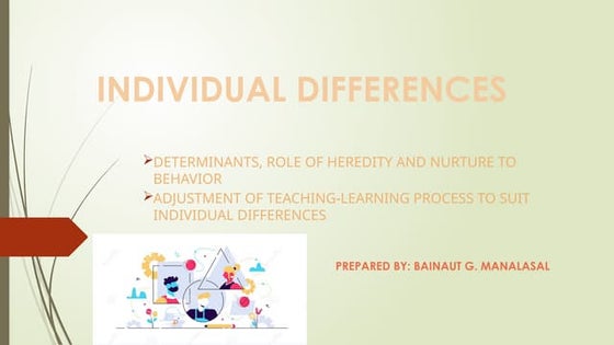 Individual difference | PPTX