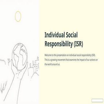 Individual-Social-Responsibility-ISR Assignment | PPTX