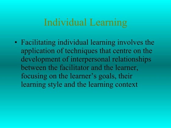 Individual Learning Portfolio | PDF