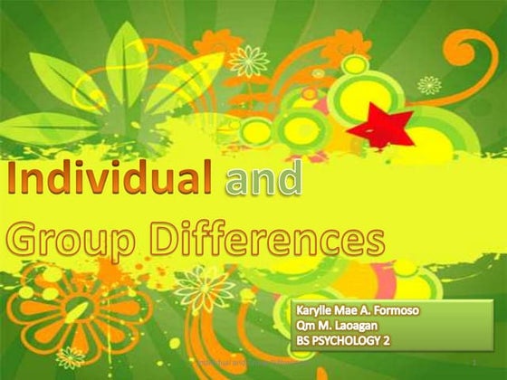 Individual difference | PPTX | Education