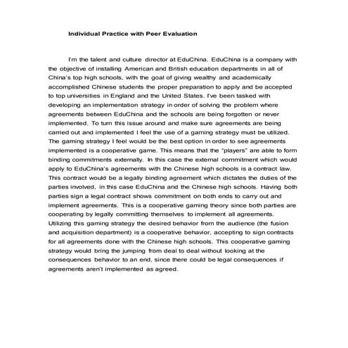 Individual assignment | PDF