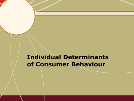 Models of consumer behavior | PPT