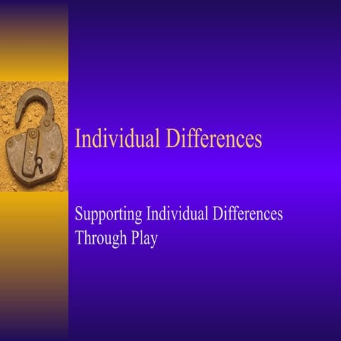 Individual differences | PPT | Debated Sensitive Social Issues ...