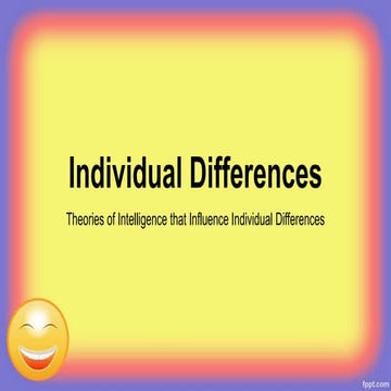 Individual Differences | PPT