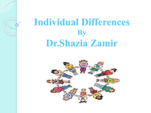 Individual Differences in Learners | PPTX