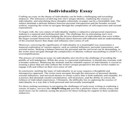 Individuality Essay.pdf