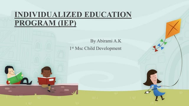 Individualized Education Plan | PPTX