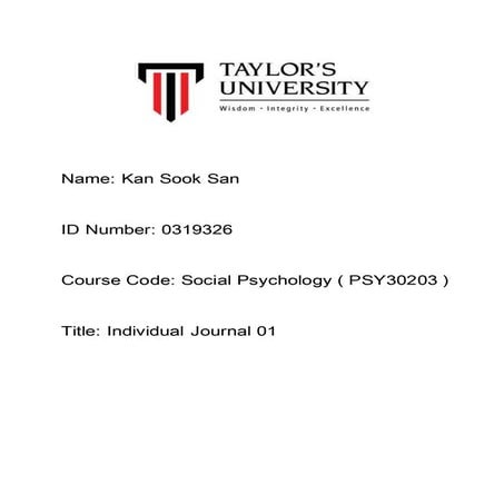 Individual journal 01