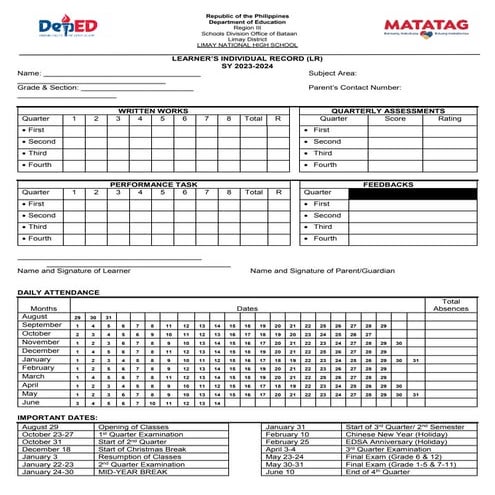 Individual Learner's Record (LR).docx