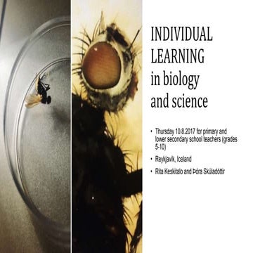 Individual learning in biology and science presentation | PPT