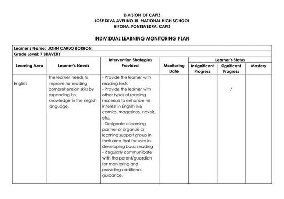INDIVIDUAL LEARNING MONITORING PLAN 1.docx