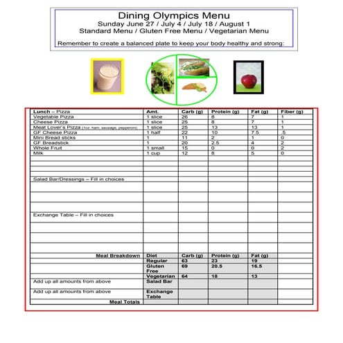 Individual menus | PDF