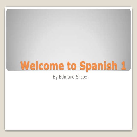 Spanish (A1) - Beginners | PPT