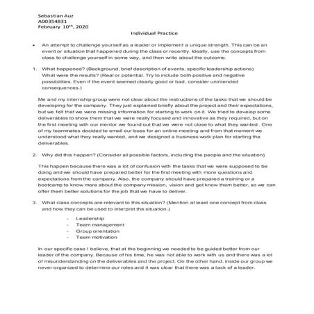 Individual practice | DOCX