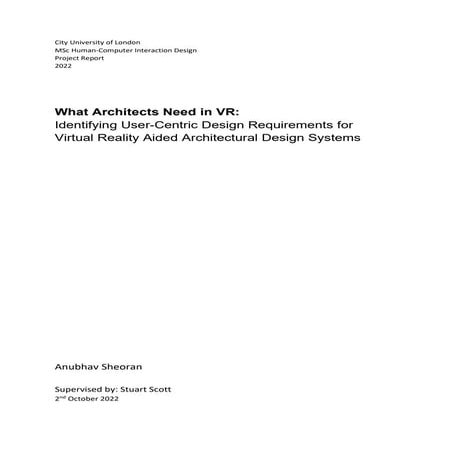 What Architects Need from VR | PDF | Virtual Reality | Technology ...