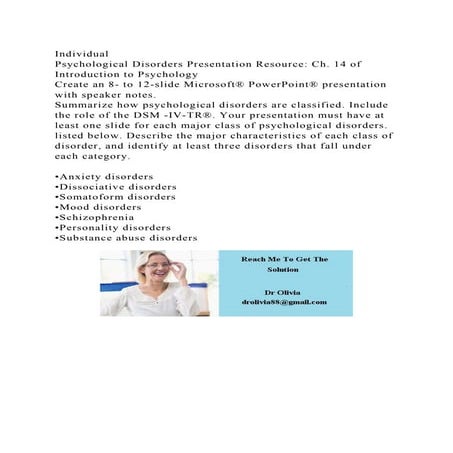 IndividualPsychological Disorders Presentation Resource Ch. 14 of.docx