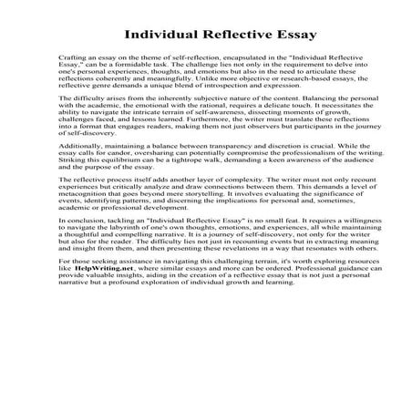Individual Reflective Essay.pdf