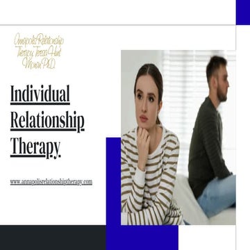 Individual Relationship Therapy: One-on-One Healing & Emotional Growth ...
