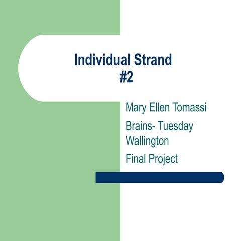 Individual Strand Blooms Taxonomy | PPT