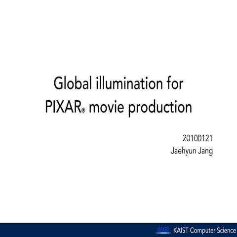Global illumination for PIXAR movie production | PDF