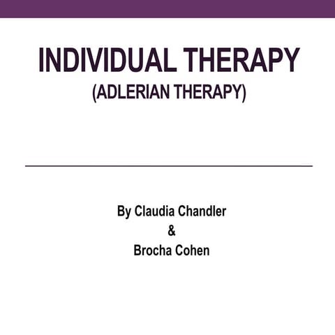 Individual Therapy w/ Case Study | PPTX