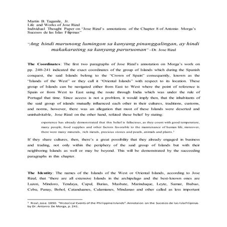 Individual thought paper | PDF