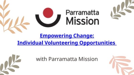Meals and Essentials Support by Parramatta Mission | PPTX