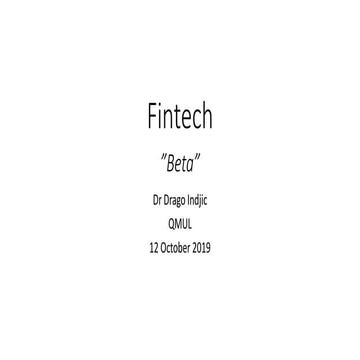 Introduction to Fintech | PDF