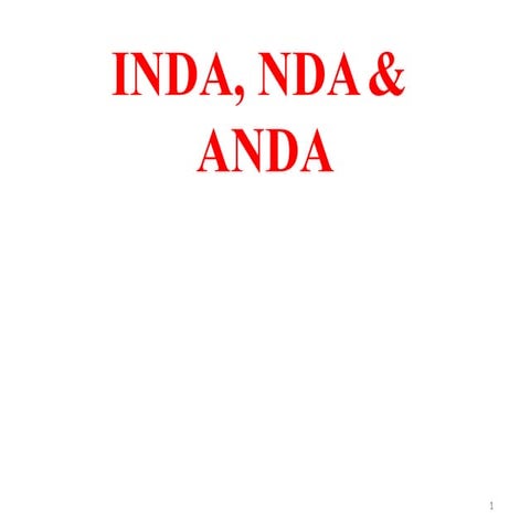 INDA/NDA/ANDA | PPTX