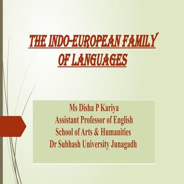 Indo European Family of Languages...pptx