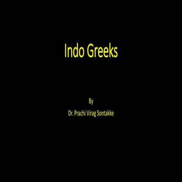 A brief history of Indo-Greeks In India with special reference to ...