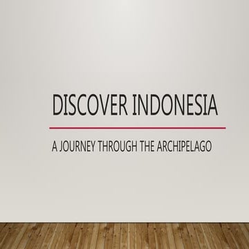 Introduction about Indonesia: rich culture and UNESCO world heritage | PPTX