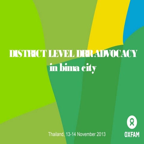 Session I: Indonesia drr advocacy in bima city oxfam in indonesia | PPT