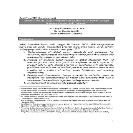 Indonesian healthcare-quality-network-ihqn-2009 | PDF