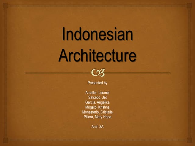 Hoa 4 - Philippine Architecture 1 | PDF