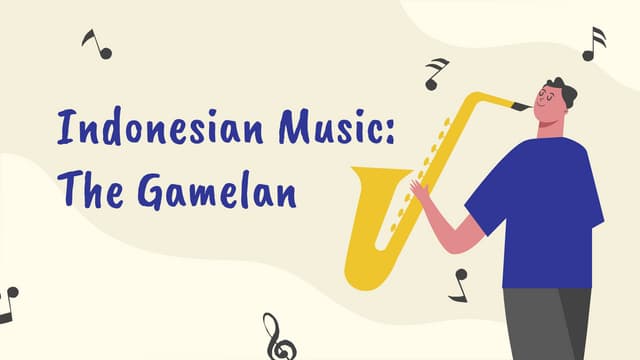 Gamelan | PPT | Music | Entertainment