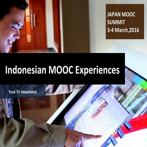 Indonesian moocs experiences hewindati | PPT | Web Development | Internet