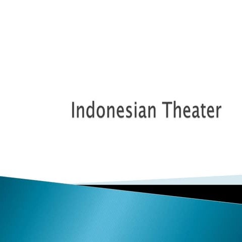 Indonesian theater | PPTX
