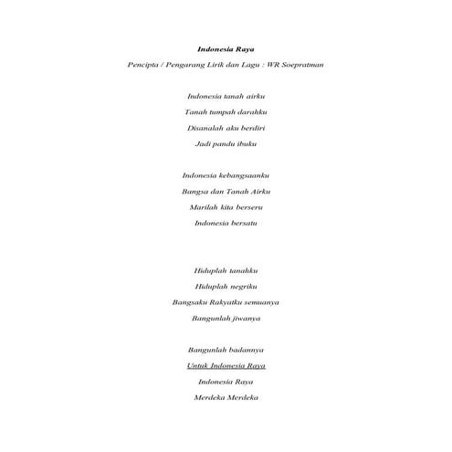 Indonesia raya | PDF