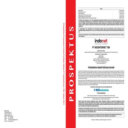 Prospektus ISP Indo Internet di Bursa Efek Indonesia | PPT