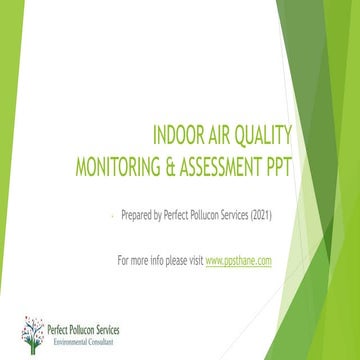 Indoor air quality monitoring presentation pdf | PDF