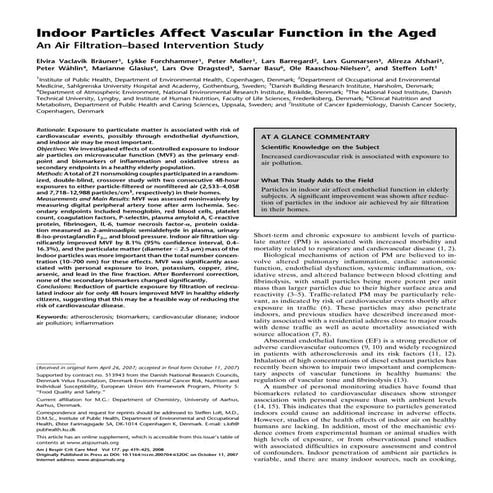 Indoor particles affect vascular function in the aged | PDF