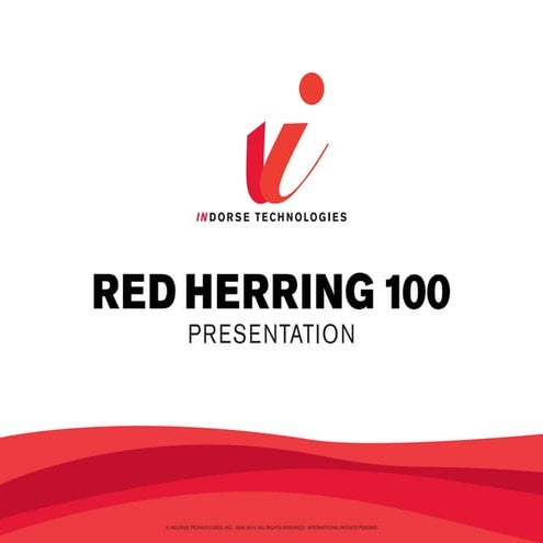 InDorse Tech Red Herring 100 Presentation Final | PPT