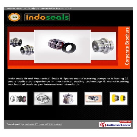 Indo Seals Pvt. Ltd., Nashik, Industrial Mechanical Seals | PDF