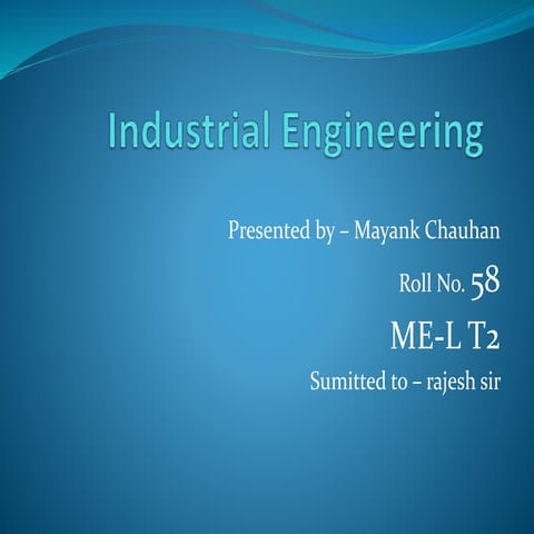 industrial revolution and industrial engineering technologies and ...