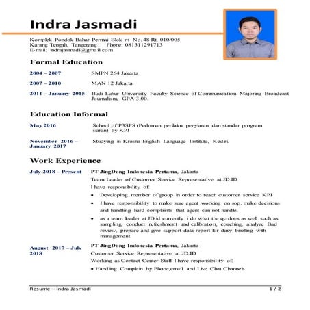 Curriculum Vitae | DOCX