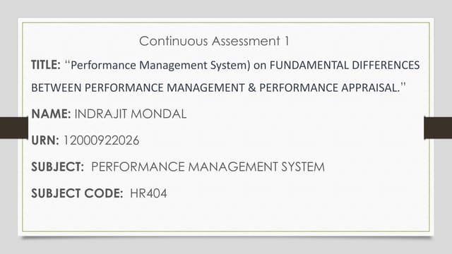 Indrajit Mondal Human resource management, | PPT Indrajit Mondal Human resource management, | PPT