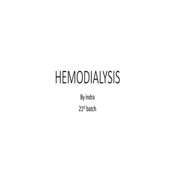 Principles of-hemodialysis | PPT