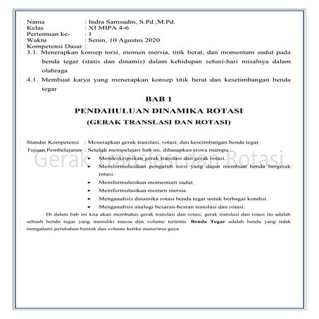 Indra samsudin fis xi mipa | PDF