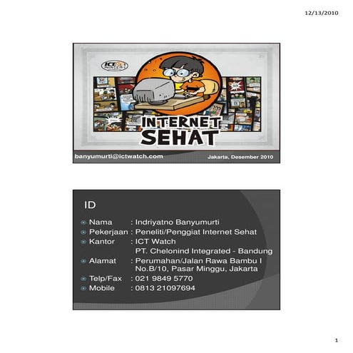 Internet Sehat untuk SMU | PDF